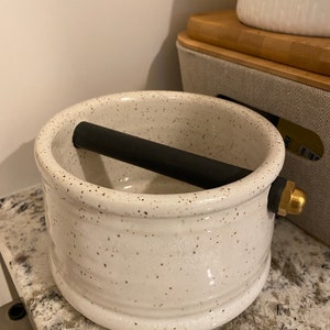 Knock Box Handmade in Ceramic Porcelain With Black Glaze - Etsy