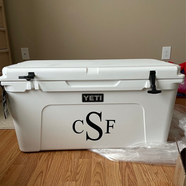 Cooler Decal, Cooler Stickers, Monogram Decal for Cooler, Personalized ...