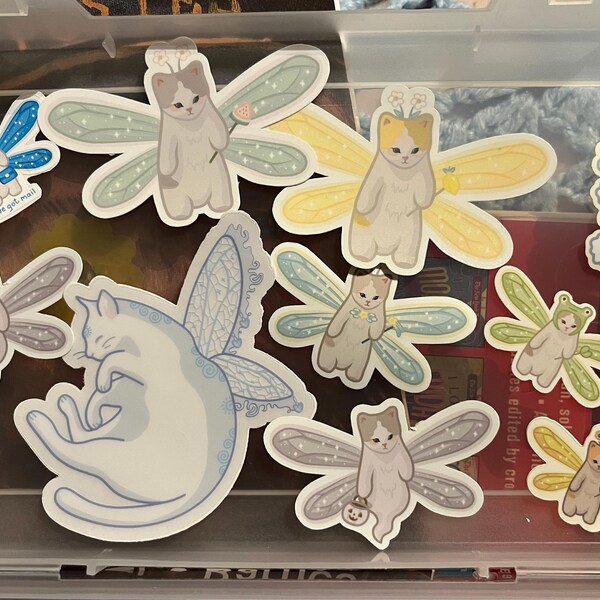 Fluffy Princess Cow Sticker / Matte Vinyl / Fairy Cow Sticker - Etsy