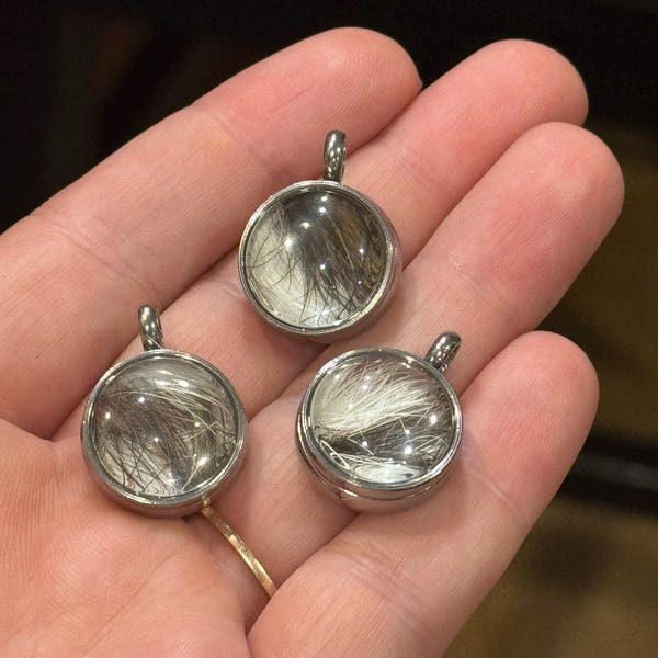 Curved Glass Living Memory Locket Floating Locket Necklace Pendant for ...