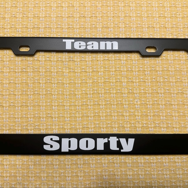 Customized Heavy Duty License Plate Frame Laser Engraved Stainless ...