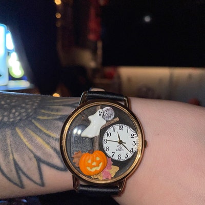 Spooky Halloween Watch With or Without Bats, Glow-in-the-dark Pumpkin ...