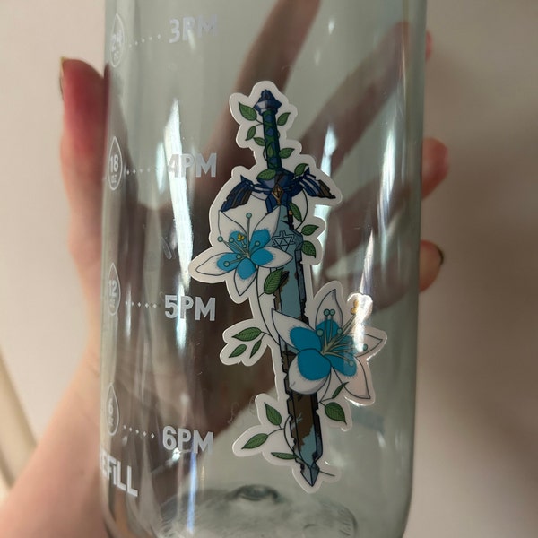 Master Sword Vinyl Waterproof Die Cut Sticker - 3.5 Inch Legend of ...