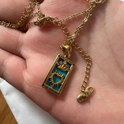 Tarot Card Necklace Brand New Design Zodiac Astrology Necklace Gold ...
