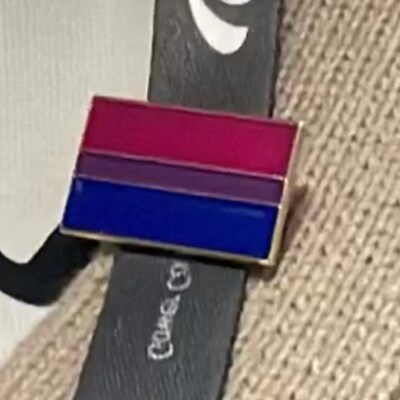 Bisexual Bi Pride Flag Enamel Pin Badge - Etsy