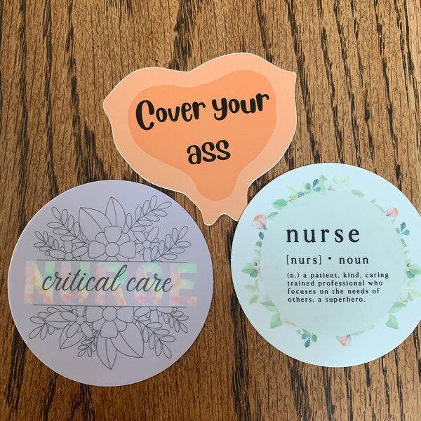 Nurse Sticker | Funny Nurse Sticker, Stickers for Nurses, Gift for ...