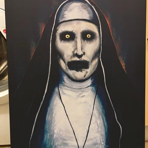 Art Print "valak" A4 A3 Digital Painting the Conjuring 2 Demon Nun - Etsy