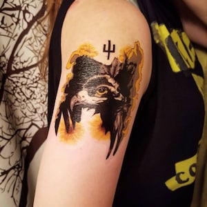 Trench Temporary Tattoo - Etsy