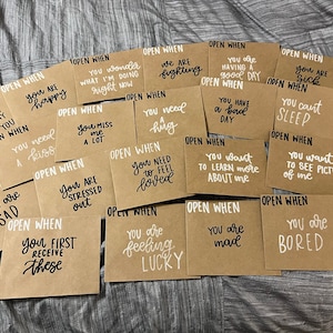 Open When Letters Open When Envelopes Open When Cards Open - Etsy UK