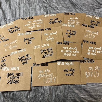 Open When Letters Open When Envelopes Open When Cards Open - Etsy UK