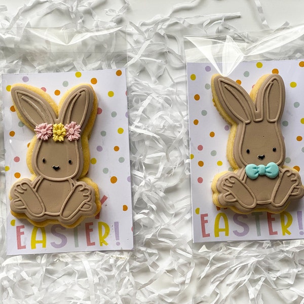 Easter Printable Cookie Card 3.5" X 5" -HOPPY Easter Cookie Card ...