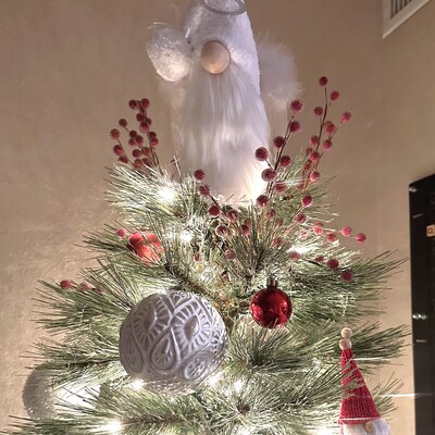 Angel Gnome, Tree Topper, Memorial Gnome Holiday Gnome, Christmas ...