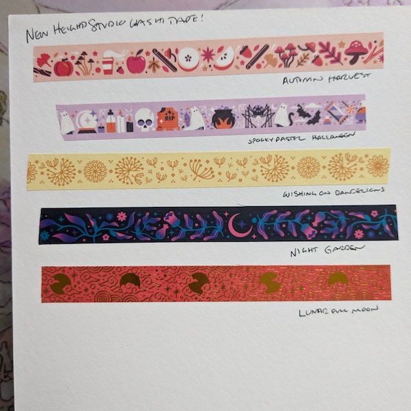 AUTUMN HARVEST Fall Autumn Leaves Washi Tape (15mm/10m) | Mushroom ...