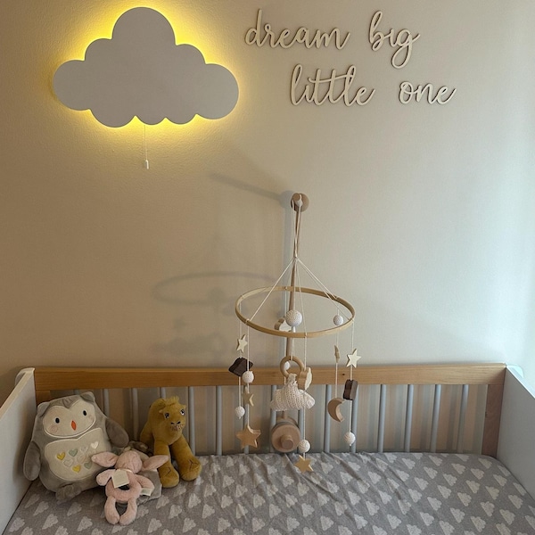 Dream Big Little One Sign - Nursery Decor - Sign for Nursery - Wall Art ...