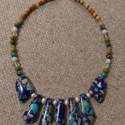 Lapis & Turquoise Graduated Arrow Shape Set Size 15x35mm-15x45mm - Etsy