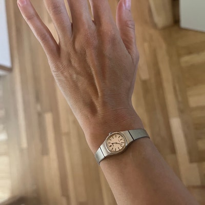 Antique Fond Acier Inoxydable Ladies Mechanical Watch Works Great ...