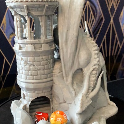 The Great Hall Dice Tower 3d Printed With Fantastic Details, Decent ...