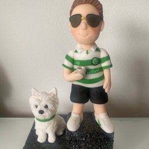 Personalised Seated Male Figure Fondant Cake Topper - Etsy