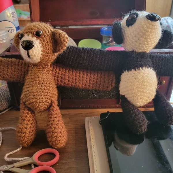 Original Crochet Pattern: Snap Slap Animal Hugger Band - Cute Teddy ...