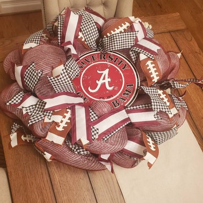 Alabama Wreath, University of Alabama Wreath, Crimson Tide Wreath, Roll ...