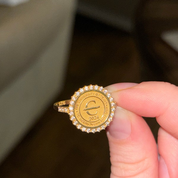 College Graduation Gift for Her, Custom College Class Ring, High School ...