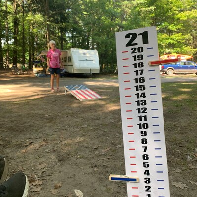Cornhole Scoreboard Score Keeper Easy Read With YARD Stand 44 Tall ...