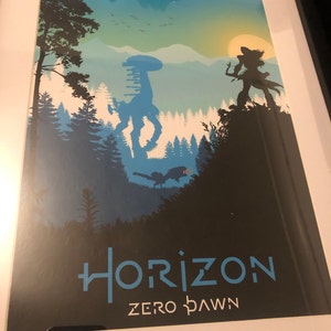 Horizon Game Art, Full Page, Minimalist, Video Game Print, Home Decor ...
