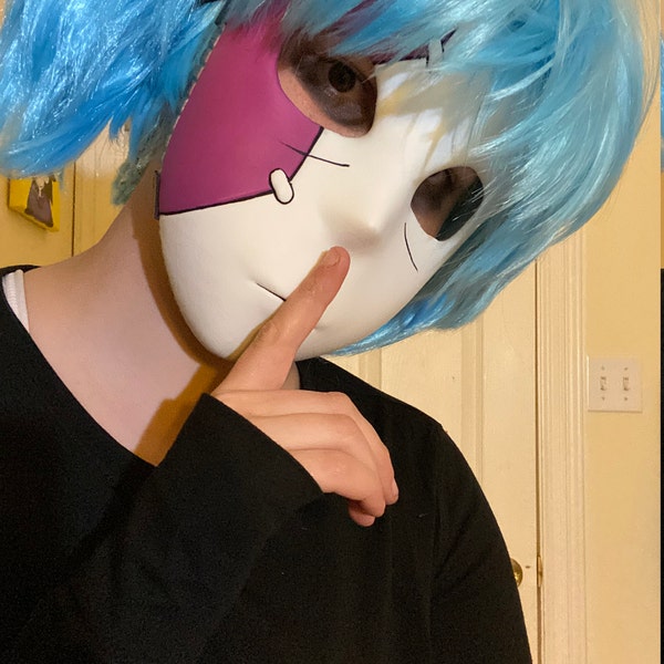 Sally Face Prosthetic Mask Cosplay Costume Prosthesis Air Brushed Hand ...