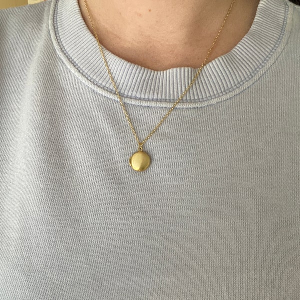 Tiny Locket With Photos, Small Gold Locket, Small Locket, Child's ...