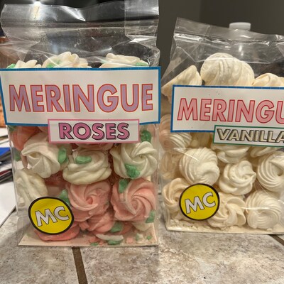 Meringue Drops Pastel Rainbow Cookies Shower Party - Etsy