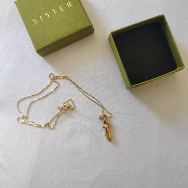 Cyprus Large Idol of Pomos Pendant Necklace, Neolithic Fertility ...