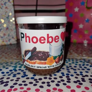CHRISTMAS PERSONALIZED NUTELLA Labels Personalize With Name - Etsy UK