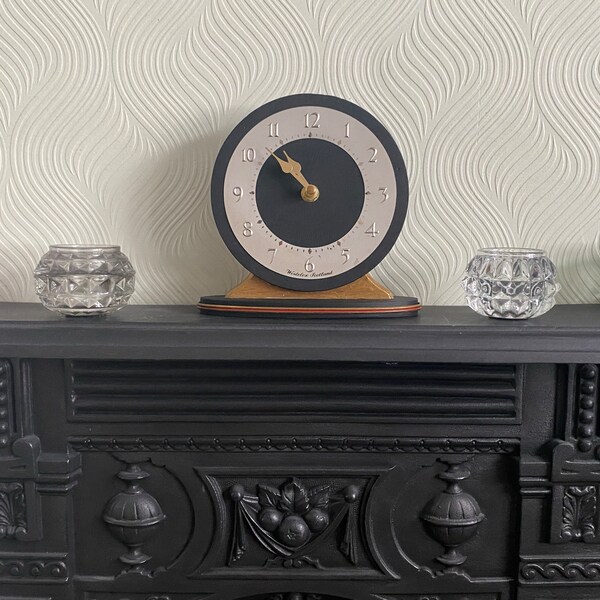 Vintage Acctim Mantel Clock 22cm Wooden Retro Mid Century 70s Desk ...