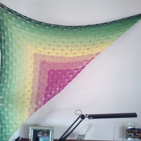 Pink Rose- C/A029 - Gradient Cake Yarn, Ombre Yarn Cake, Colour Change ...