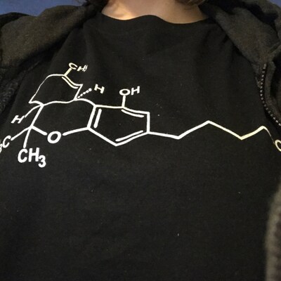 THC Molecule T Shirt, Science, Marijuana, Weed, Pot, Breaking Bad ...