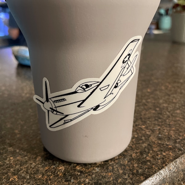P-51 Mustang Fighter Sticker - Etsy
