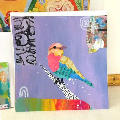 Translucent Collage Papers, Gelli Prints, Colorful Papers, Hand Painted ...