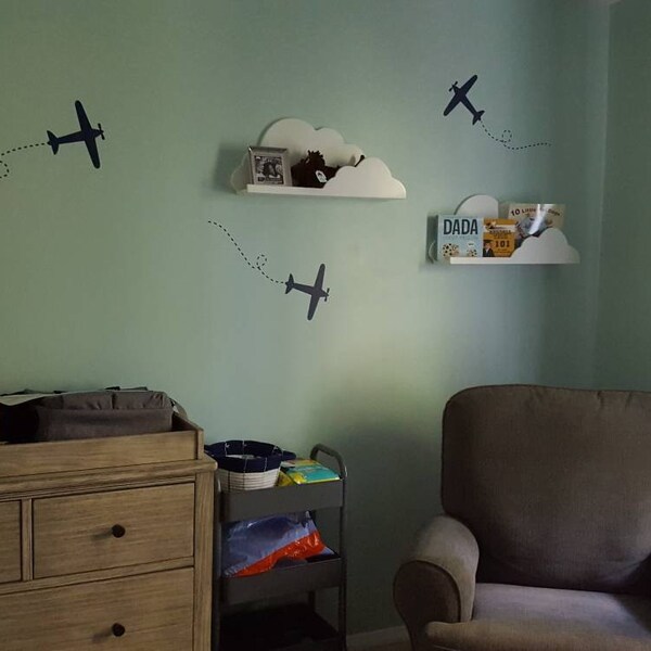 Plane Decal | Airplane Room Decor | Biplane Wall Art | Multiple Sizes ...
