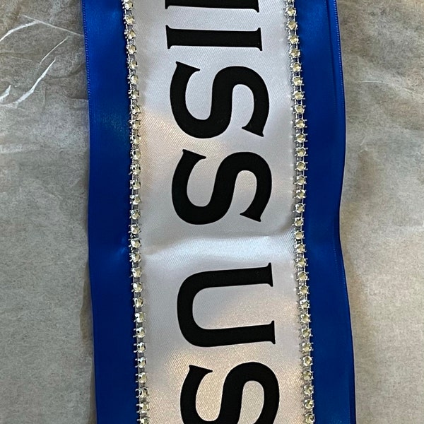 Pageant Sash, Birthday Sash, County Fair Sash, Argentina, Miss Universe ...