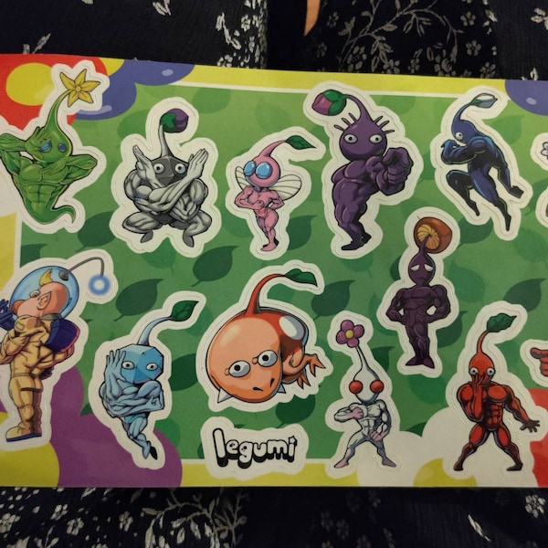 Jojo Pikmin - Buff Pikmin Sticker Series and Sticker Sheet - Etsy