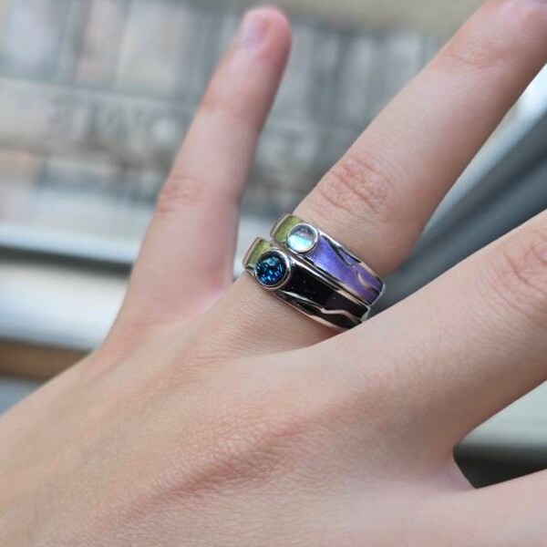 Entangled Love Couple Matching Silver Rings Sets, Promise Ring Sets for ...