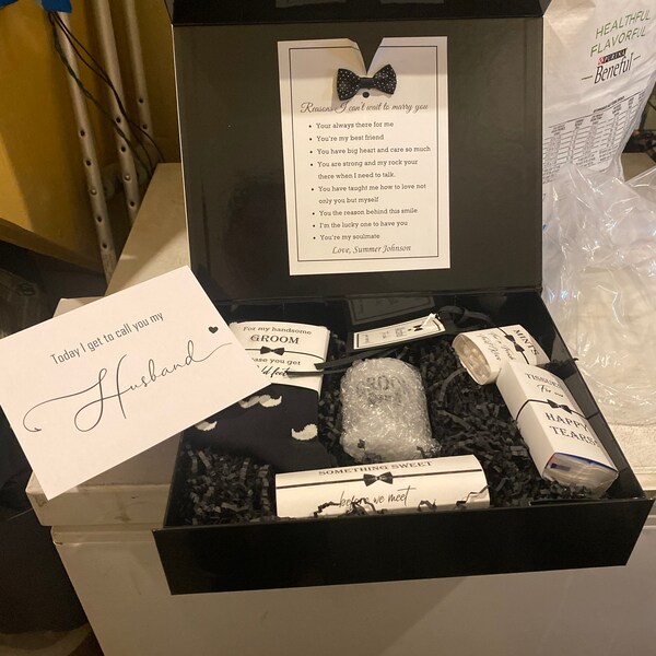 Wedding Day Box for Groom, Groom Gift Box, Groom Gift From Bride ...