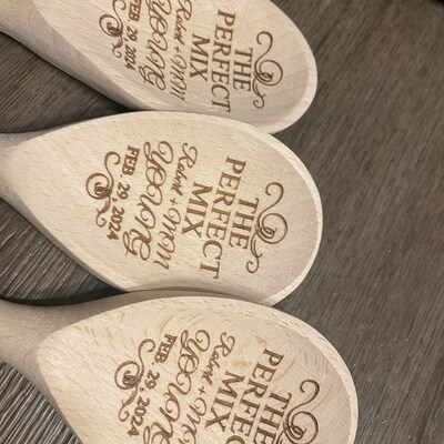 Engraved Wooden Spoons Bulk Wooden Spoons Personalized Wooden - Etsy