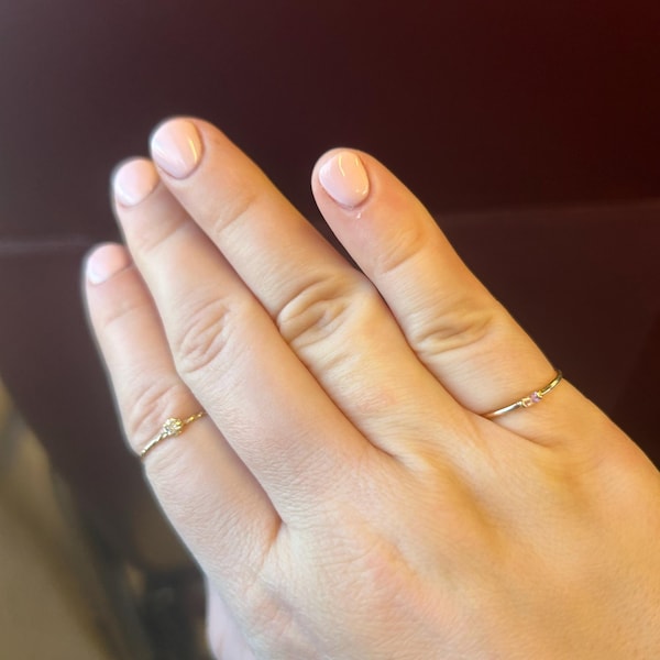 Crossover Triple Ring 14K Gold Pave Diamond Rolling Ring Gold Triple ...