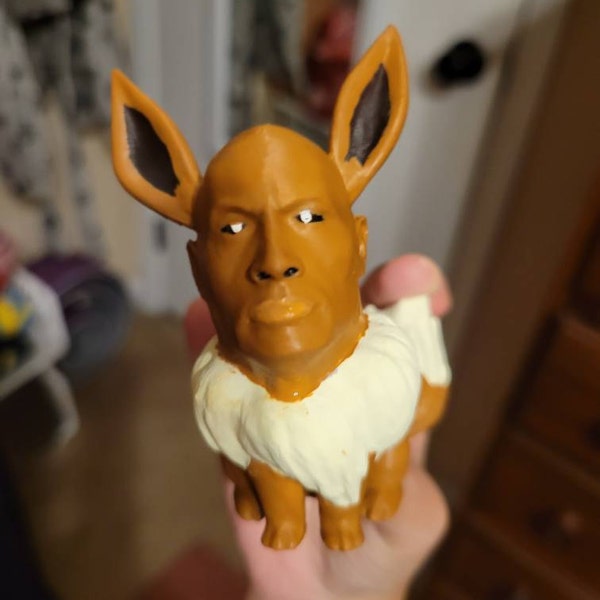 The Rock Pokemon Cursed Pokemon Pikachu Eevee Charmander Squirtle ...