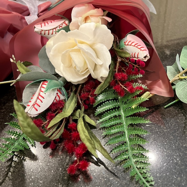 Baseball Roses Select Qty Baseball Gift Back to School - Etsy