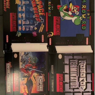 Super Mario World NTSC Super Nintendo SNES En Reproduction Box and ...