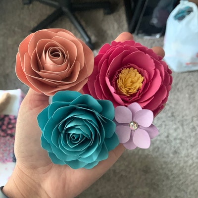 Mini Hydrangea Petal Template Paper Flower Small/medium/large PNG SVG ...