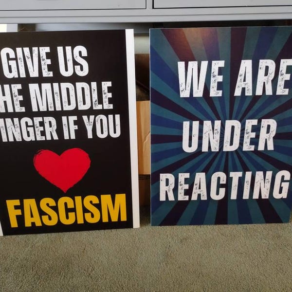 Defend the Constitution 20x30 Protest Sign Fight Fascism Impeach Trump ...