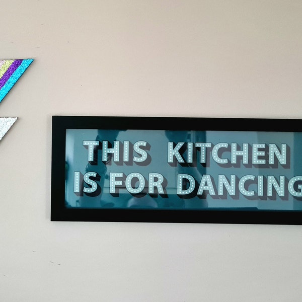 This Kitchen is for Dancing Framed Print, Kitchen Dancing Print ...